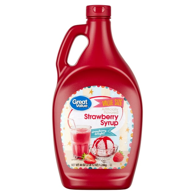 Great Value Strawberry Syrup, Value Size, 44 oz - Walmart.com