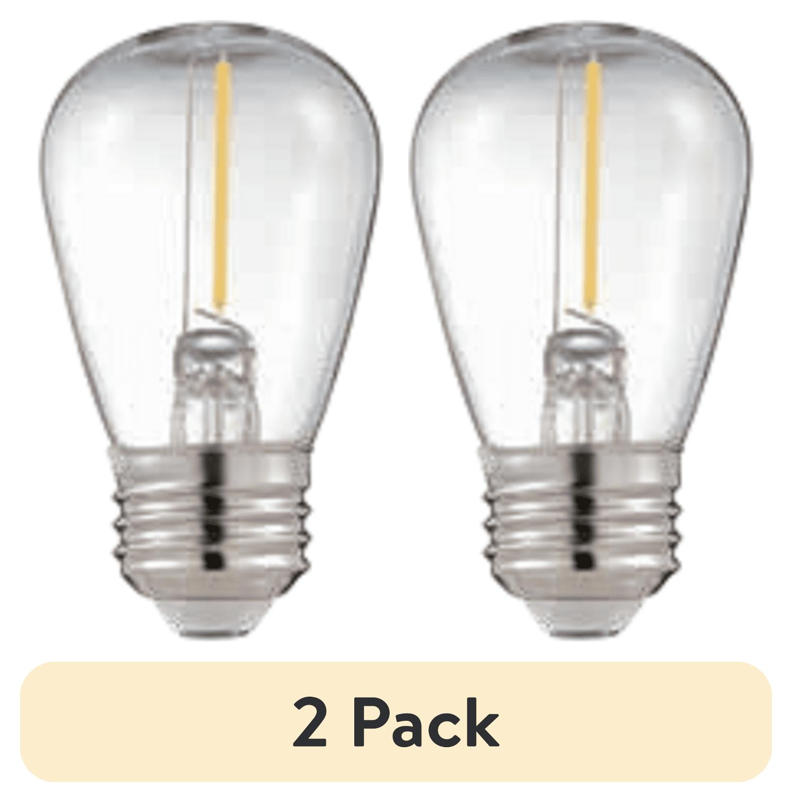 (2 pack) Great Value String Light Replacement LED Bulb, S14 Shape, 1 ...