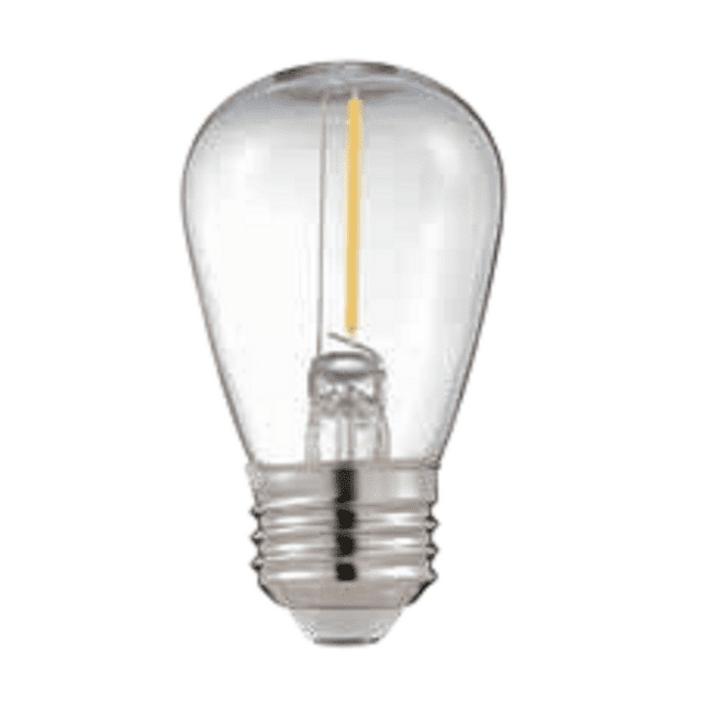Great Value String Light Replacement LED Bulb, S14 Shape, 1-Watt, Soft ...