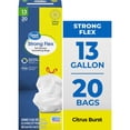 Great Value Strong Flex 13-Gallon Tall Kitchen Trash Bags with ...