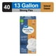 Great Value Strong Flex 13-Gallon Drawstring Tall Kitchen Trash Bags ...