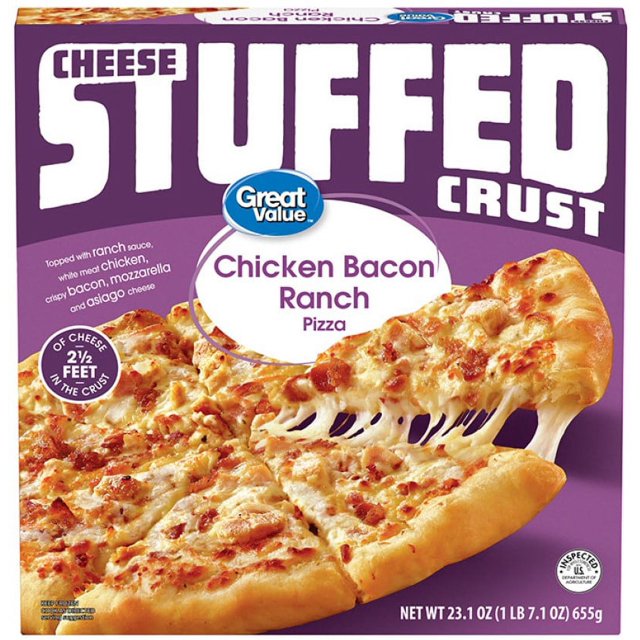 Great Value Stuffed Crust Chicken Bacon Ranch Pizza 23.1 oz - Walmart.com