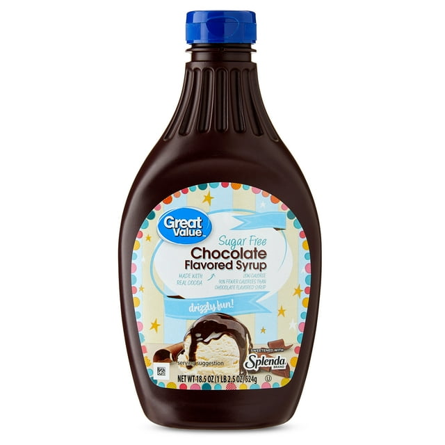 Great Value Sugar Free Chocolate Flavored Syrup, 18.5 oz - Walmart.com