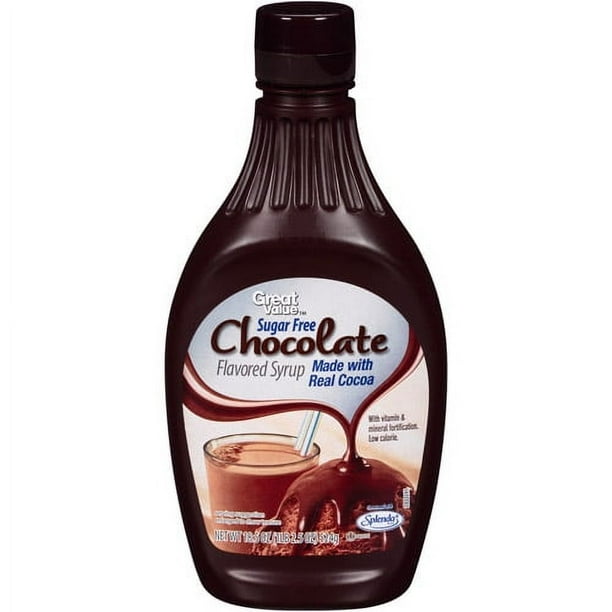 Great Value Sugar-Free Chocolate Syrup, 18.5 Oz. - Walmart Business ...