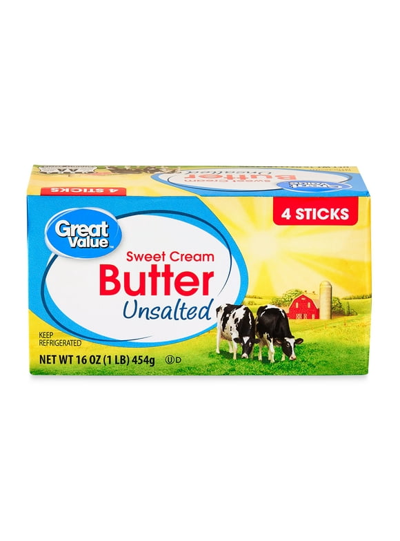 Great Value Butter Sticks in Butter & Margarine - Walmart.com