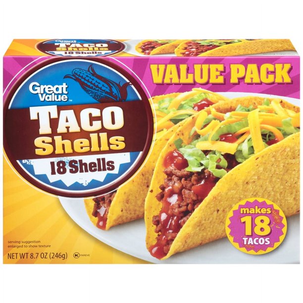 Great Value™ Taco Shells 8.7 oz. Box - Walmart Business Supplies
