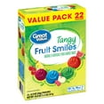 Great Value Tangy Fruit Smiles, 0.9 oz, 22 Count - Walmart.com