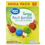 Great Value Tangy Fruit Smiles, 0.9 oz, 50 Count - Walmart.com