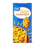 Great Value Thick and Creamy Macaroni and Cheese 7.25 oz Shelf Stable ...