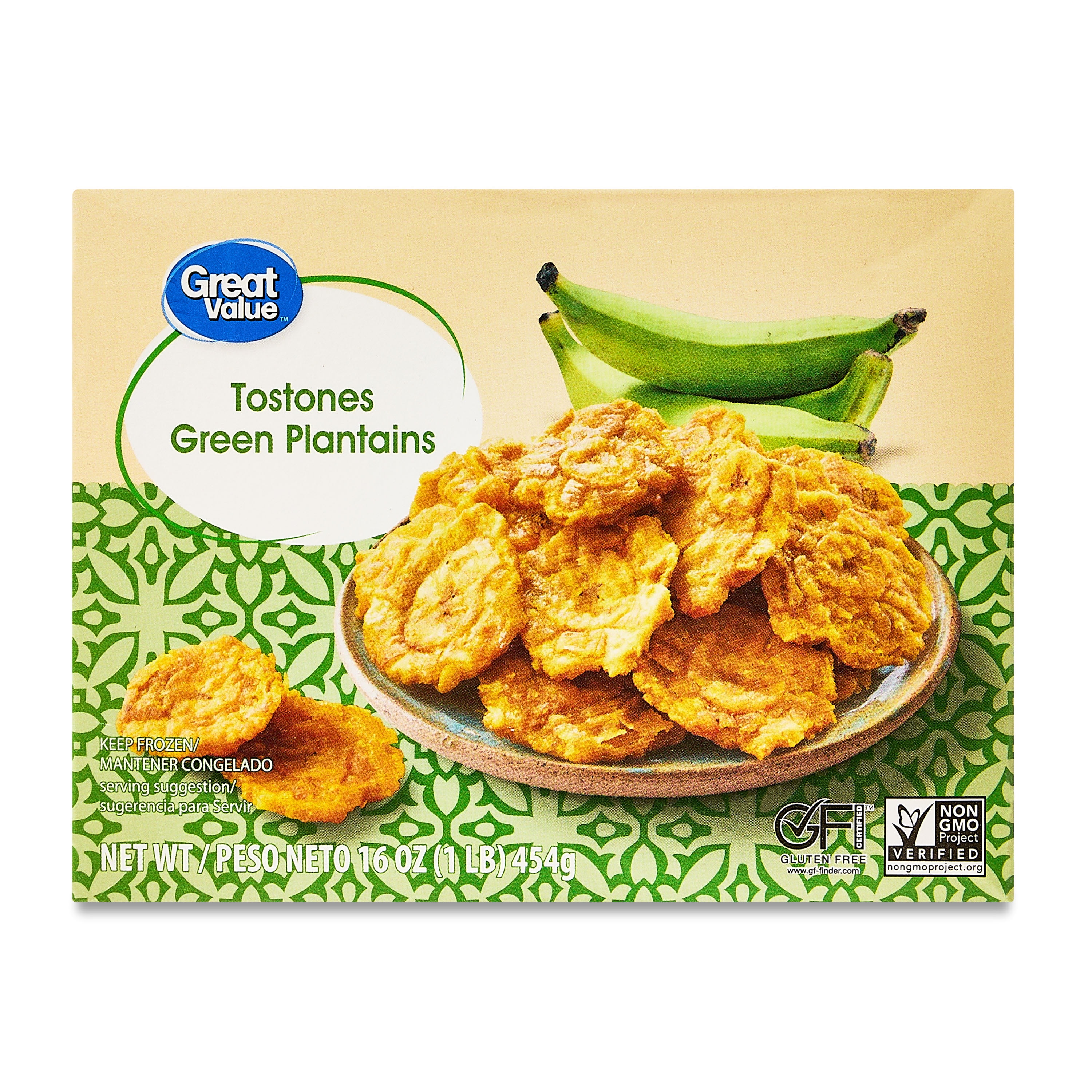 Great Value Tostones Green Plantains, 16 oz (Frozen) - Walmart Business Supplies