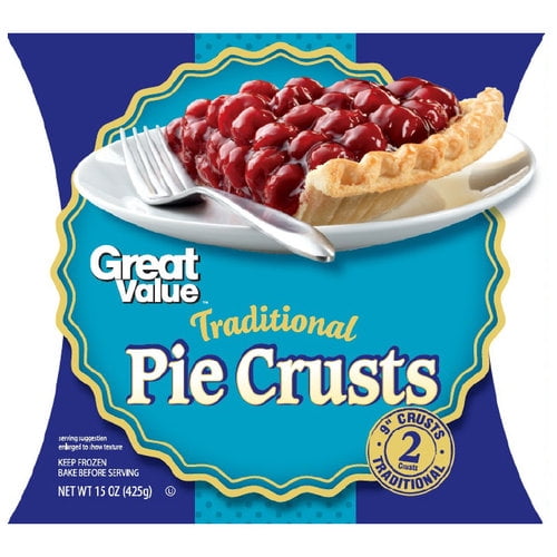 Great Value Traditional 9" Pie Crusts, 15 oz, 2 Count - Walmart.com