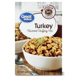 Great Value Turkey Flavored Stuffing Mix, 6 oz with real turkey broth ...