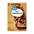 Great Value Turtle Cheesecake, 6 oz, 2 Count, New York style with ...