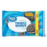 Great Value Twist and Shout Chocolate Sandwich Cookies 19.1 oz with ...