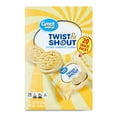 Great Value Twist & Shout Golden Sandwich Cookies Snack Pack, 0.8 oz ...