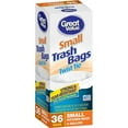 Great Value Twist Tie Small Kitchen Bags, 4 Gallon, 36 Count - Walmart.com