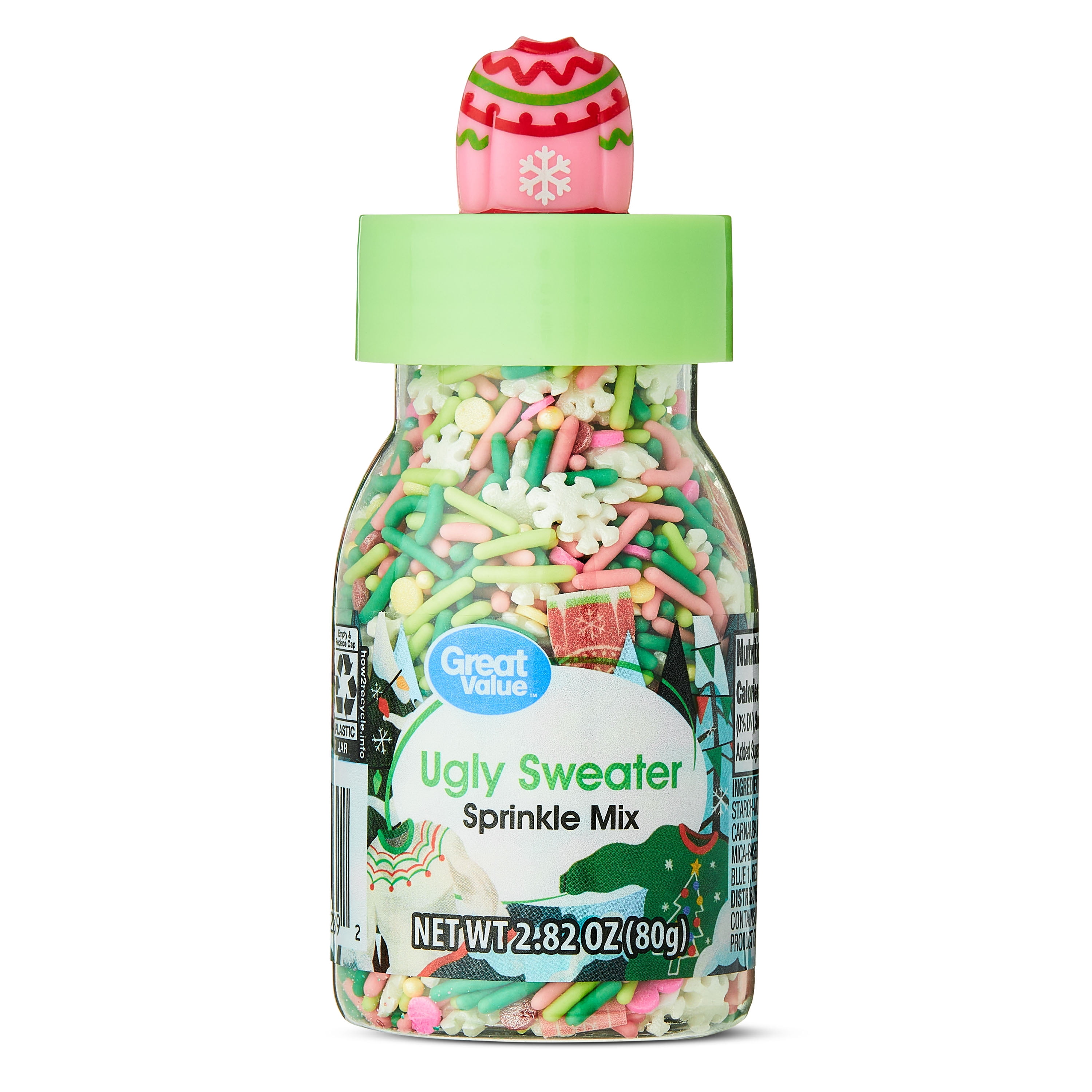 Great Value Ugly Sweater Multicolor, Sprinkle Mix, 2.82 oz - Walmart ...