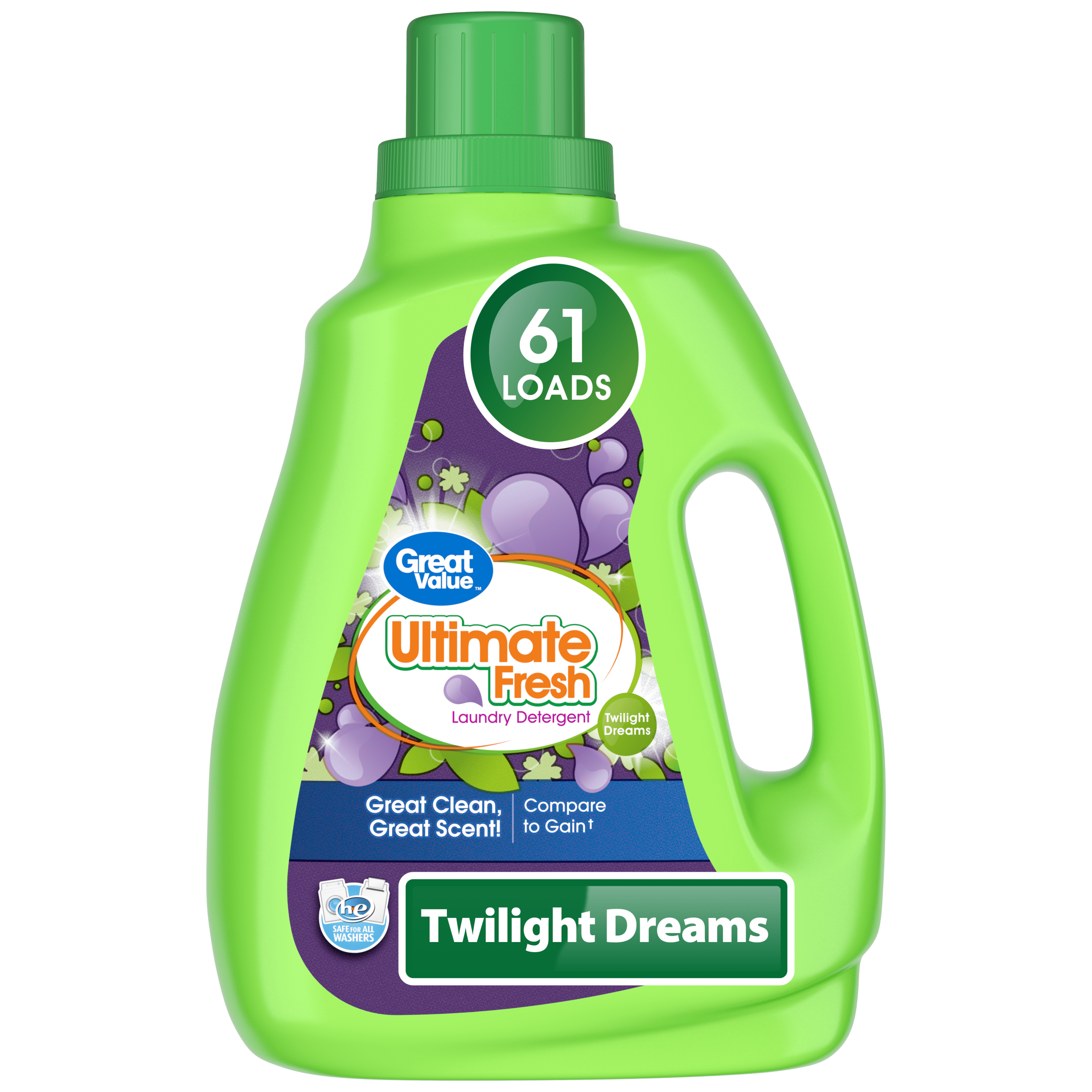 Great Value Ultimate Fresh Laundry Detergent, Twlight Dreams, 88 fl oz ...
