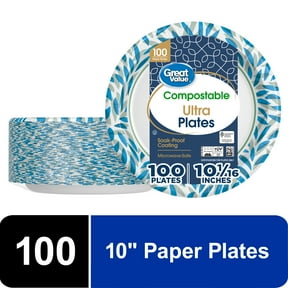 Dixie Ultra Large Everyday Paper Plates, 10 in, 100 Count - Walmart.com