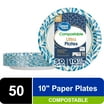Hefty Zoo Pals 7.75 Inch Kids Paper Plates with Animal Designs, Soak ...