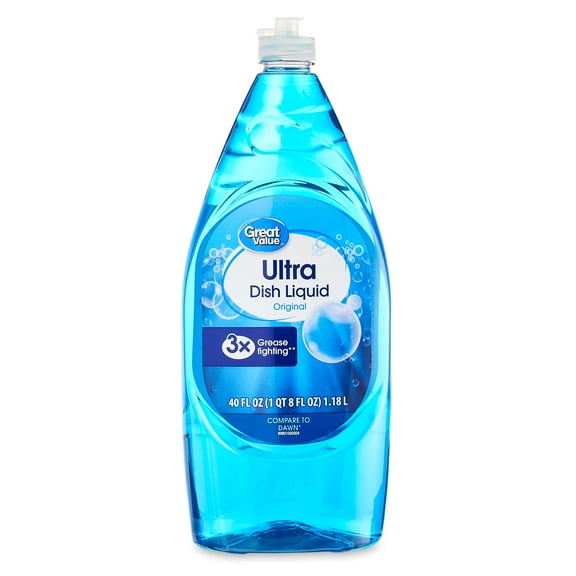 Great Value Ultra Foaming Dish Spray, Dish Soap Refill, Fresh Scent, 16 ...