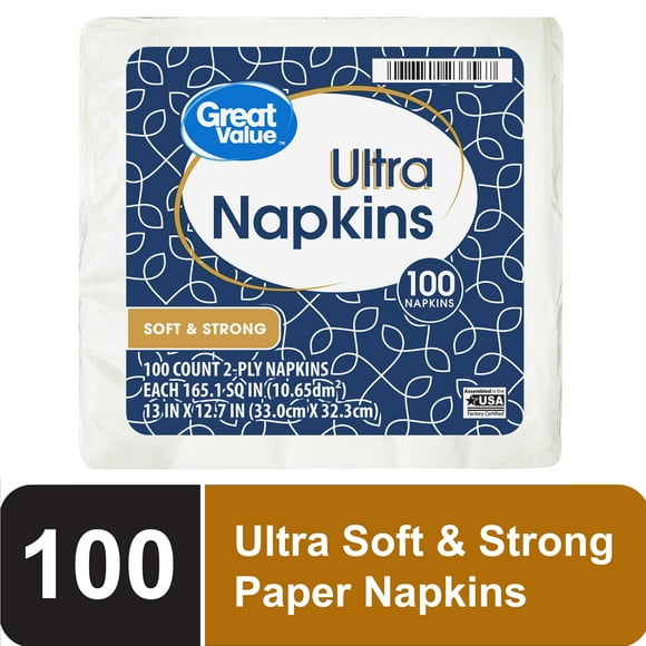 Paper Napkins in Disposable Tableware - Walmart.com