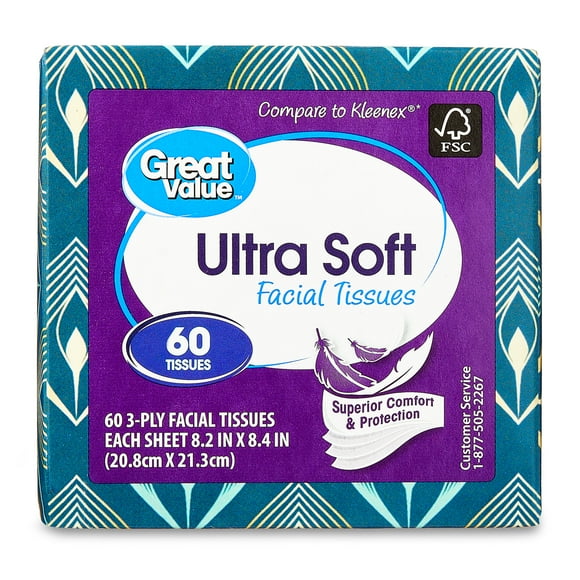 Facial Tissue in Paper & Plastic - Walmart.com