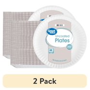 AJM Green Label Paper Plates, 9", White, Box Of 1,200 Plates - Walmart.com