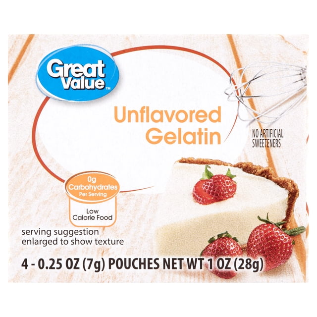 Great Value Gelatin 4pk - Snack pudding stock for retail - Walmart ...