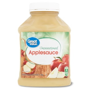 Great Value Unsweetened Applesauce Pouches, 3.2 oz, 12 pack, gluten ...