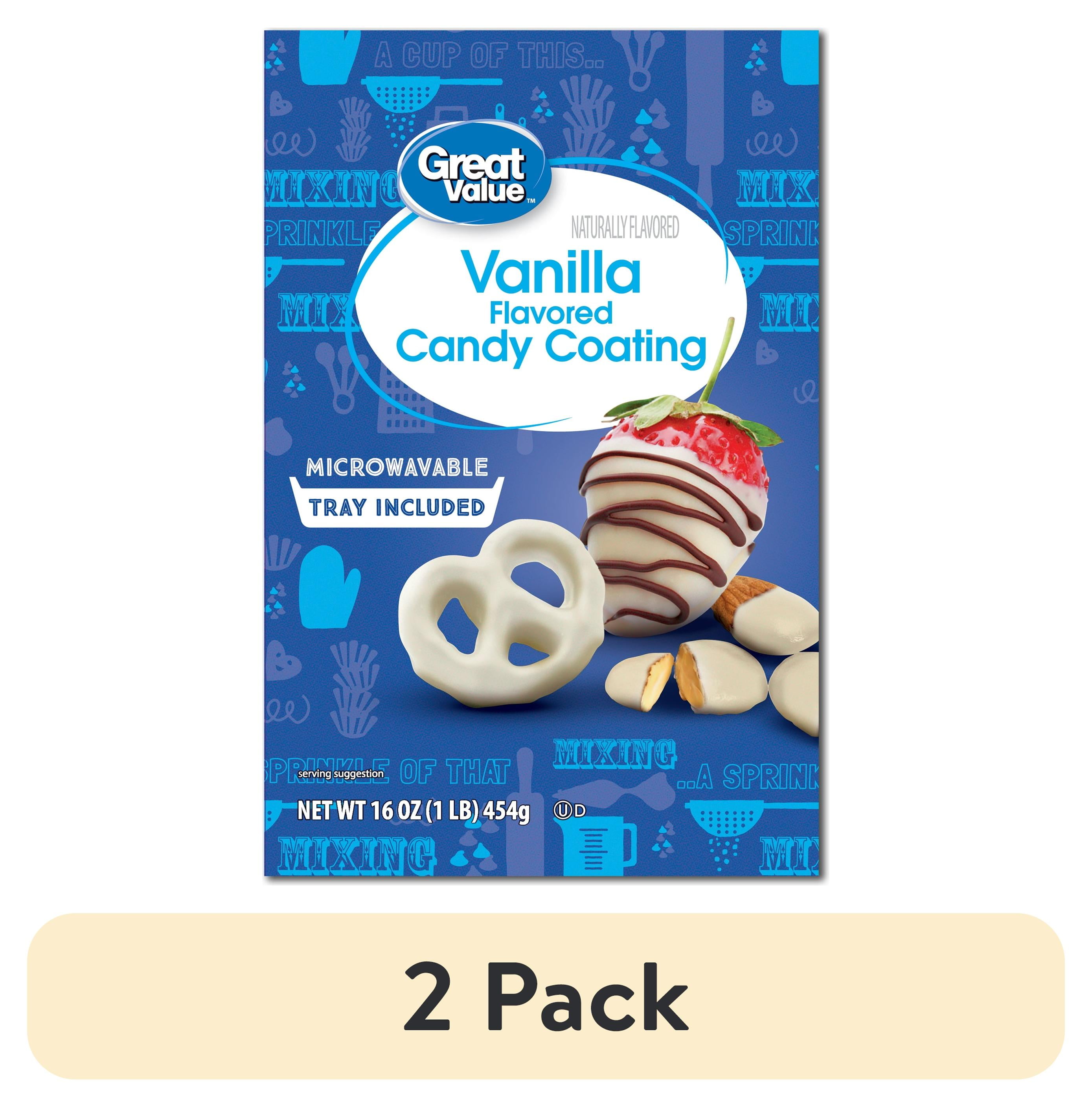 (2 pack) Great Value Vanilla Flavored Candy Coating, 16 oz - Walmart.com