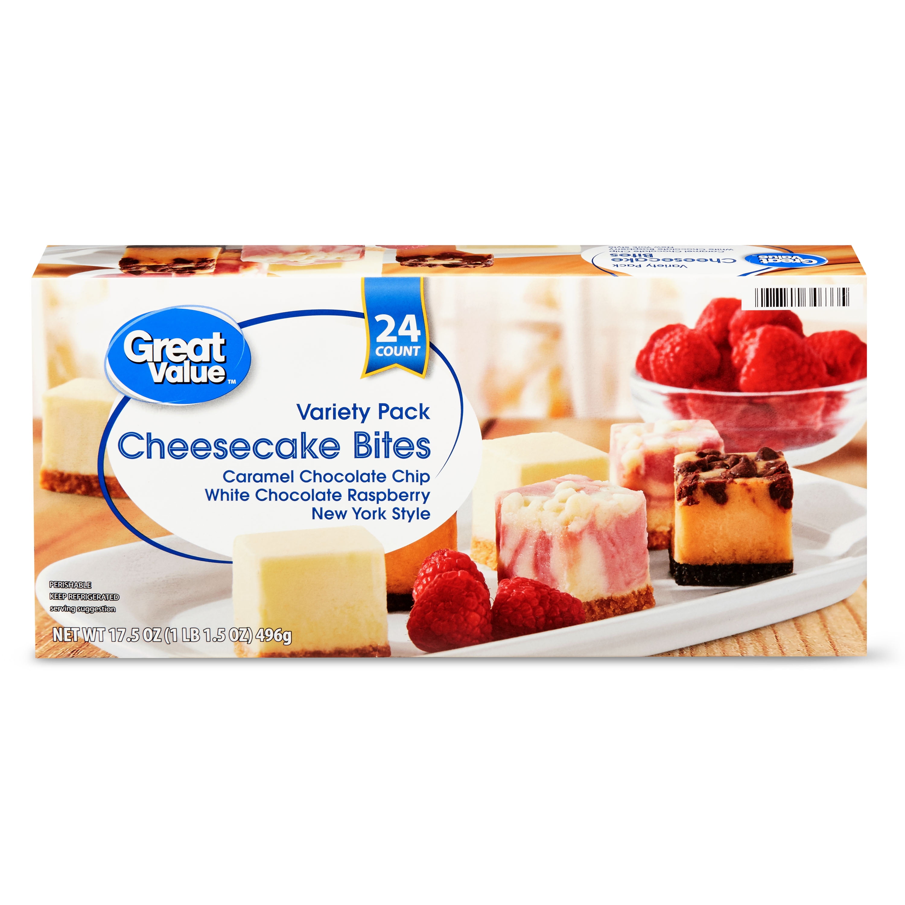 Brandclub - Great Value Variety Pack Cheesecake Bites, 17.5 oz, 24 ...