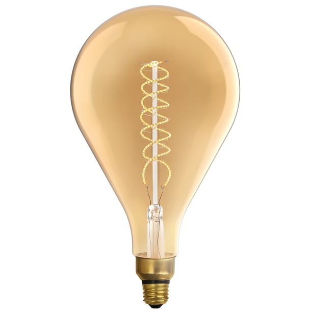 Great Value Vintage LED Light Bulb 60 Watts Eqv. Amber Light Ps50 E26 ...