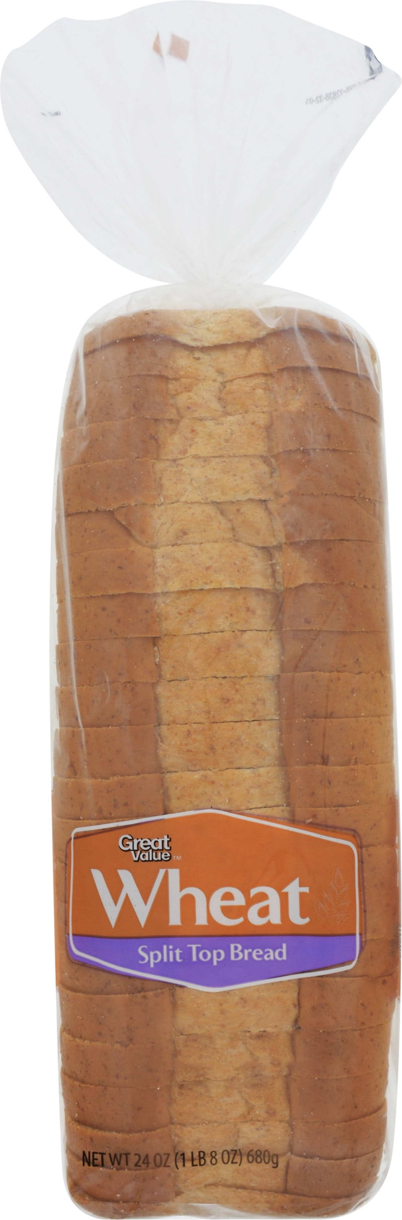 Great Value Wheat Split Top Bread, 24 oz - Walmart Business Supplies
