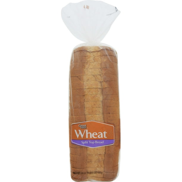 Great Value Wheat Split Top Bread, 24 oz - Walmart Business Supplies