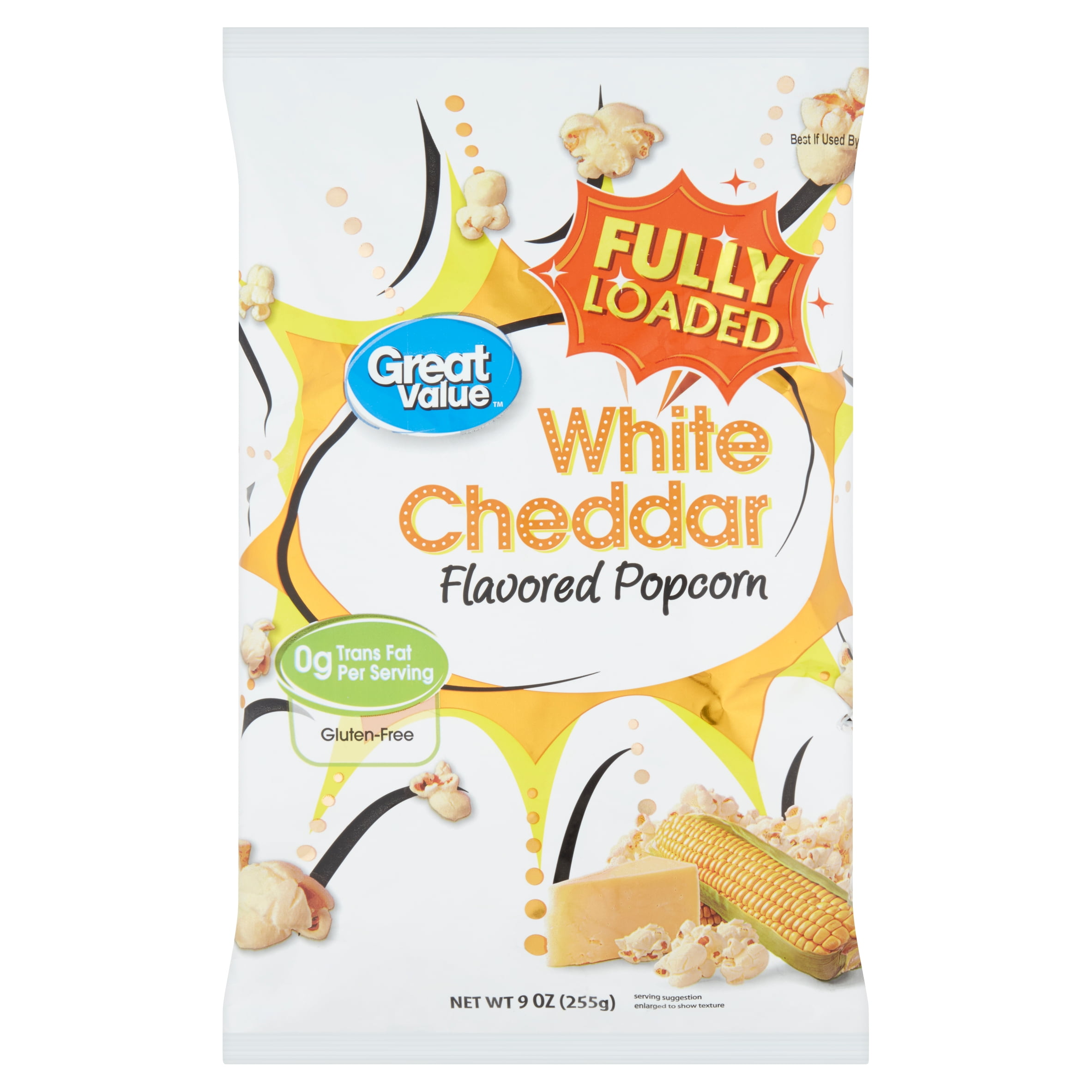Great Value White Cheddar Flavored Popcorn, 9 Oz - Walmart Business ...