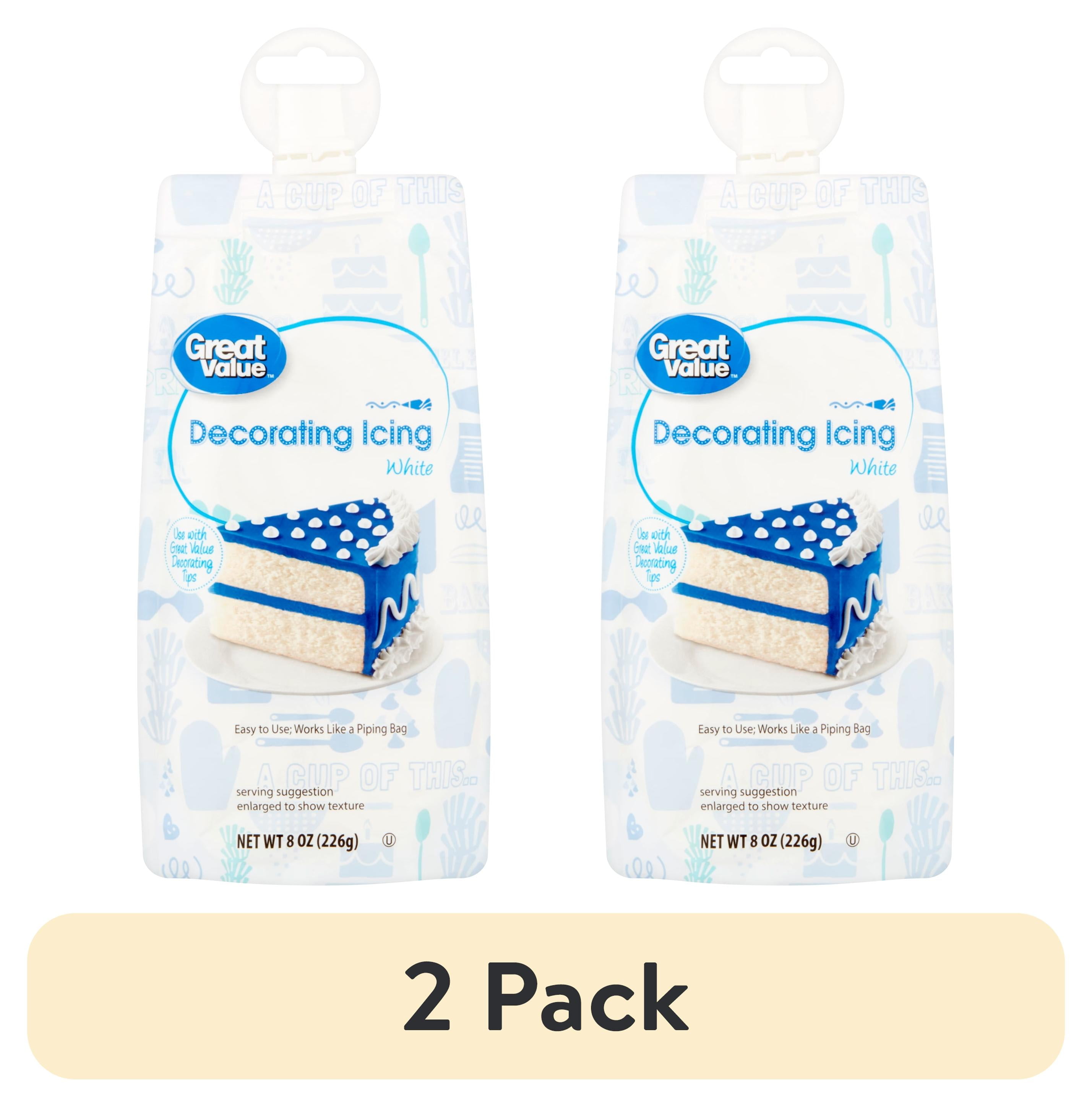 (2 pack) Great Value White Decorating Icing, 8 oz - Walmart.com