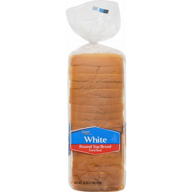 Great Value White Enriched Round Top Bread, 16 oz - Walmart Business Supplies