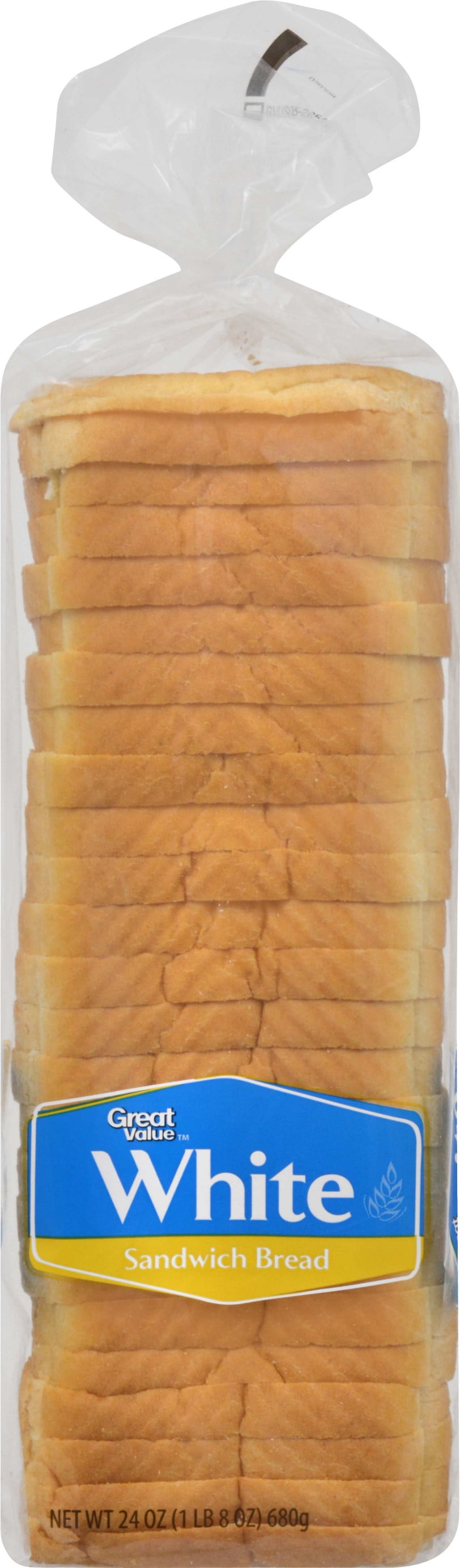 Great Value White Sandwich Bread 24 oz with Fresh Bakery Taste ...