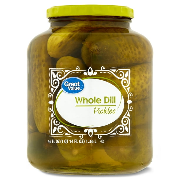 Great Value Whole Dill Pickles, 46 oz - Walmart.com
