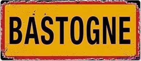 Great Vintage Metal Tin Sign Bastogne Ww2 Signs Exterior Home Cave ...