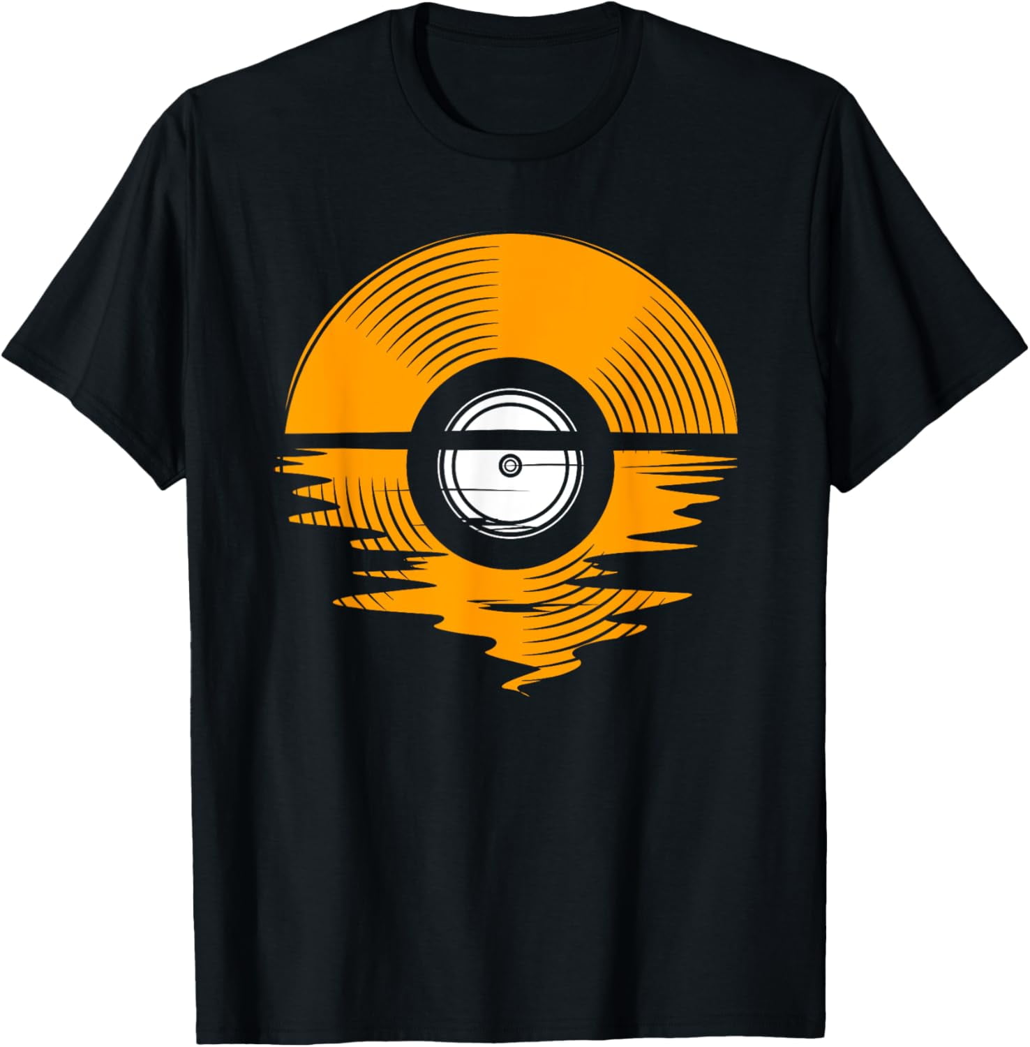 Great Vinyl Record Sunset Vintage Design Turntable DJ T-Shirt - Walmart.com