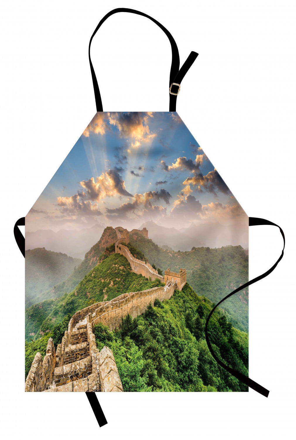 Great Wall of China Apron Oriental Medieval Blockade on High Lands Old ...
