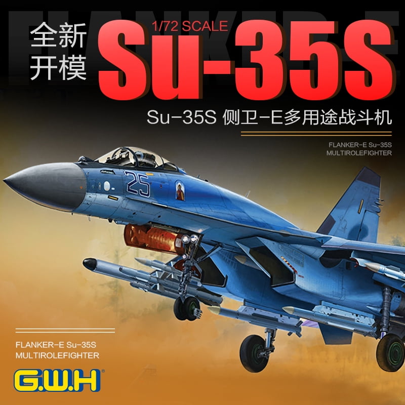 Great Wall Hobby L7207 1/72 Russian Su-35S "Flanker-E" Multirole ...
