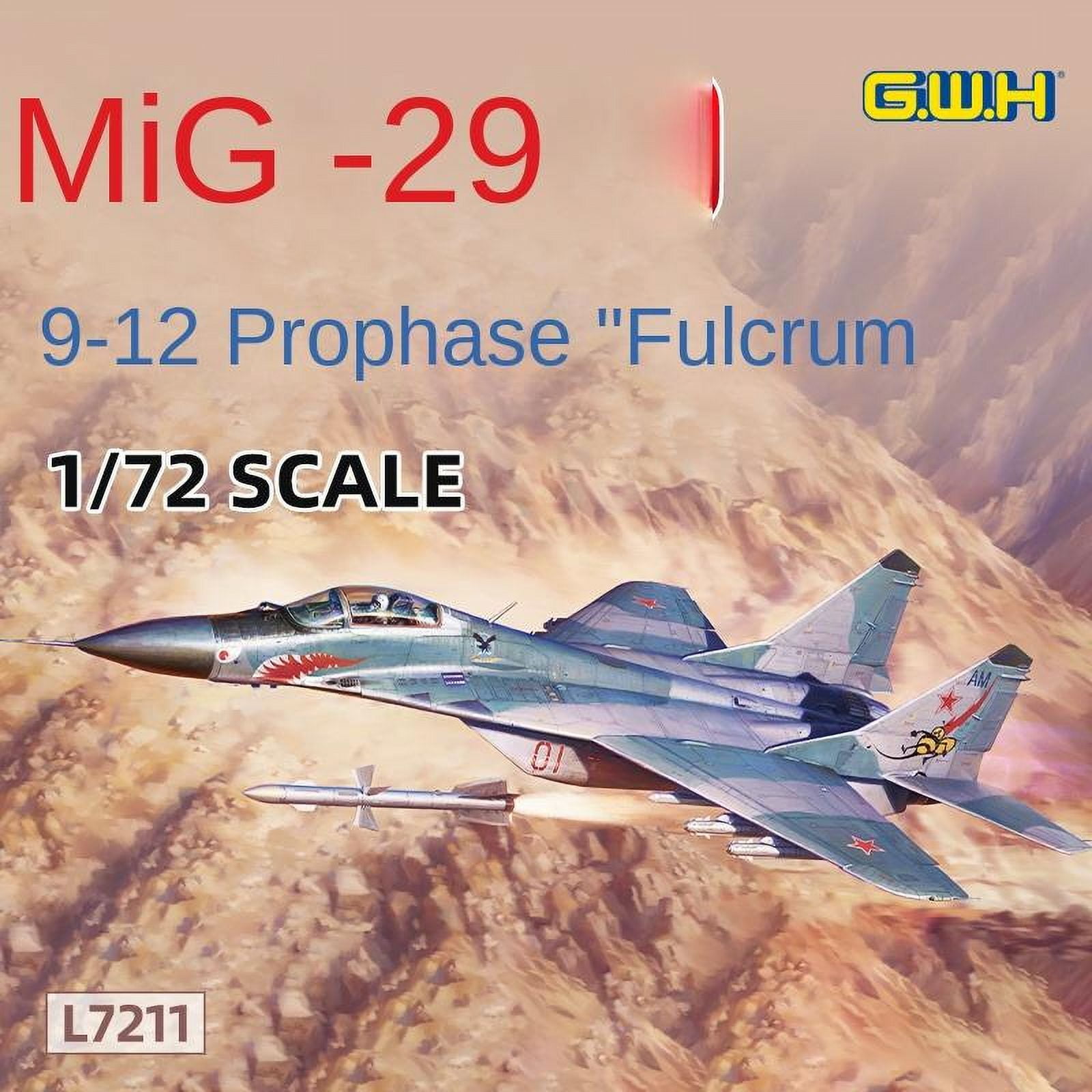 Great Wall Hobby L7211 1/72 MiG-29 Fulcrum 9-12 EARLY TYPE Fighter ...