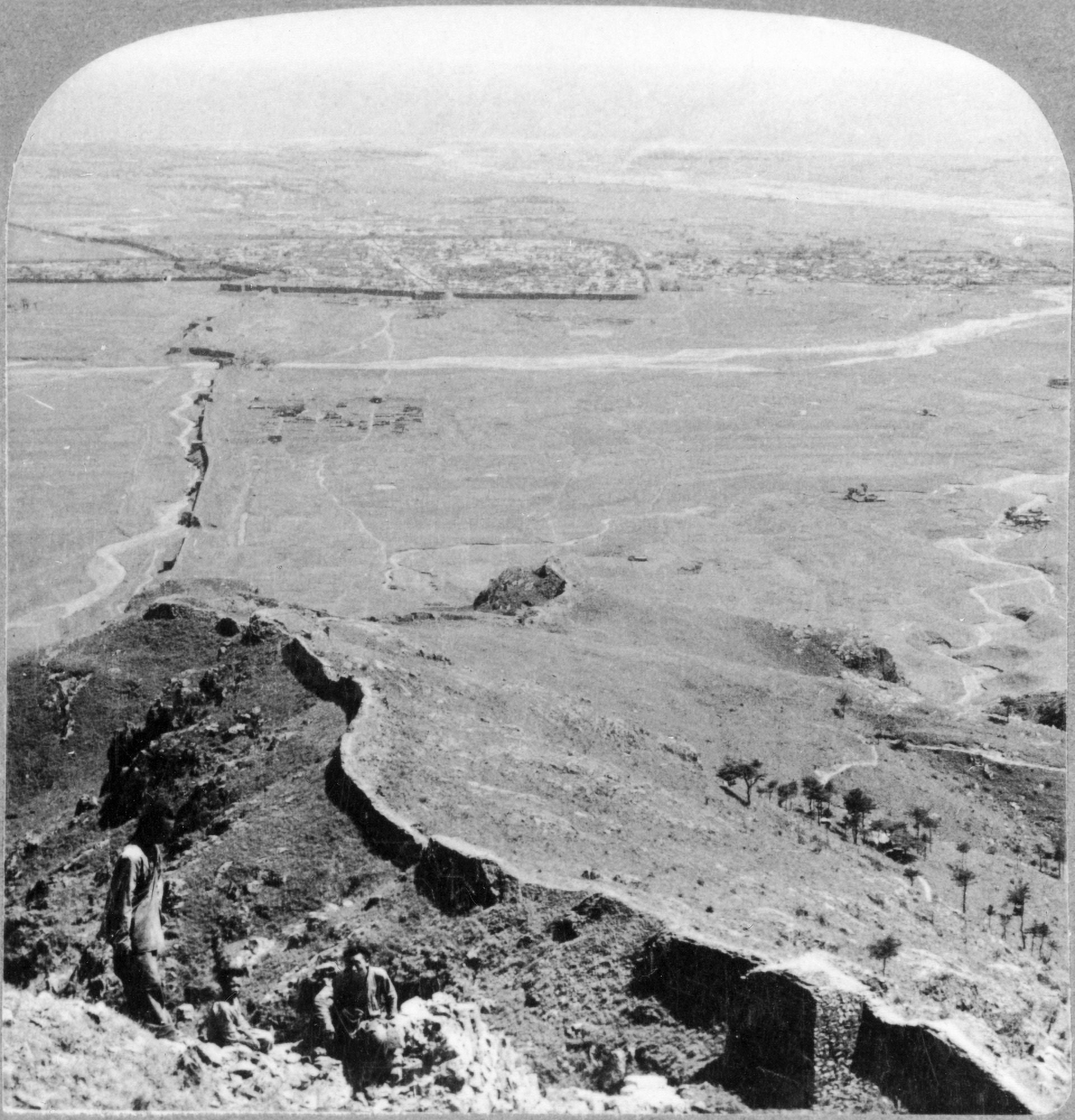 Great Wall Of China 1904. Na View Of The Eastern End Of The Great Wall ...