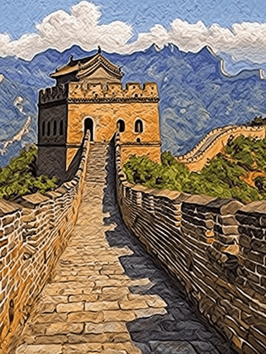 Great Wall of China Canvas Wall Art， Perfect for Living Room， Bedroom ...