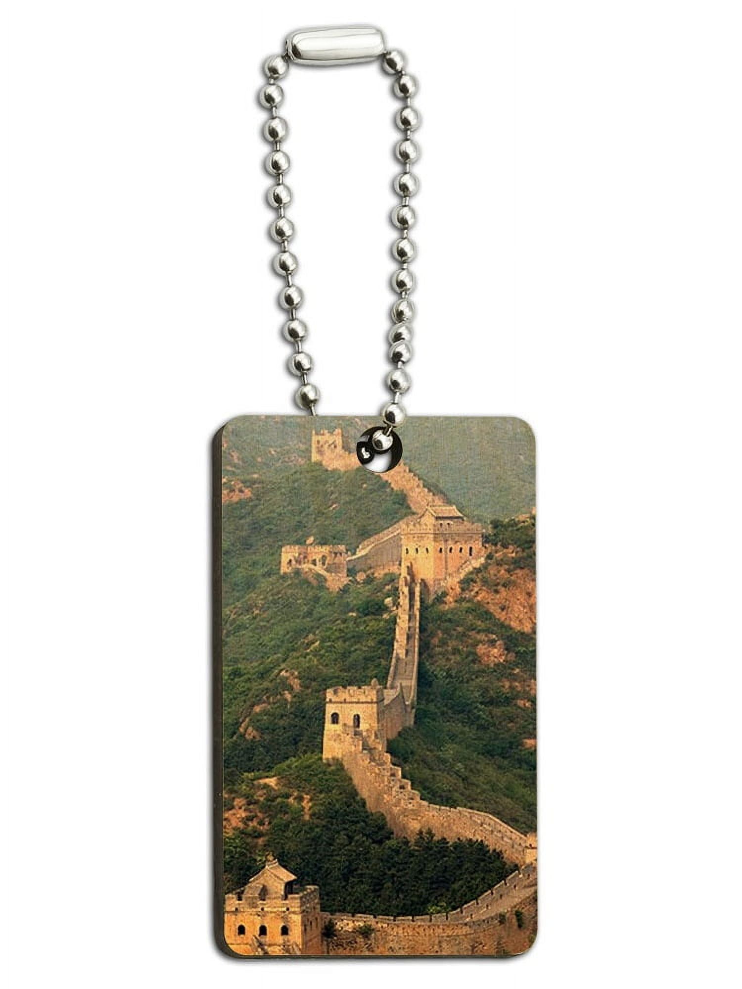 Great Wall of China Wood Rectangle Key Chain - Walmart.com