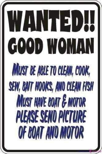 Great Wanted Good Woman S123 Signs Exterior Home Cave Garage Bar ...