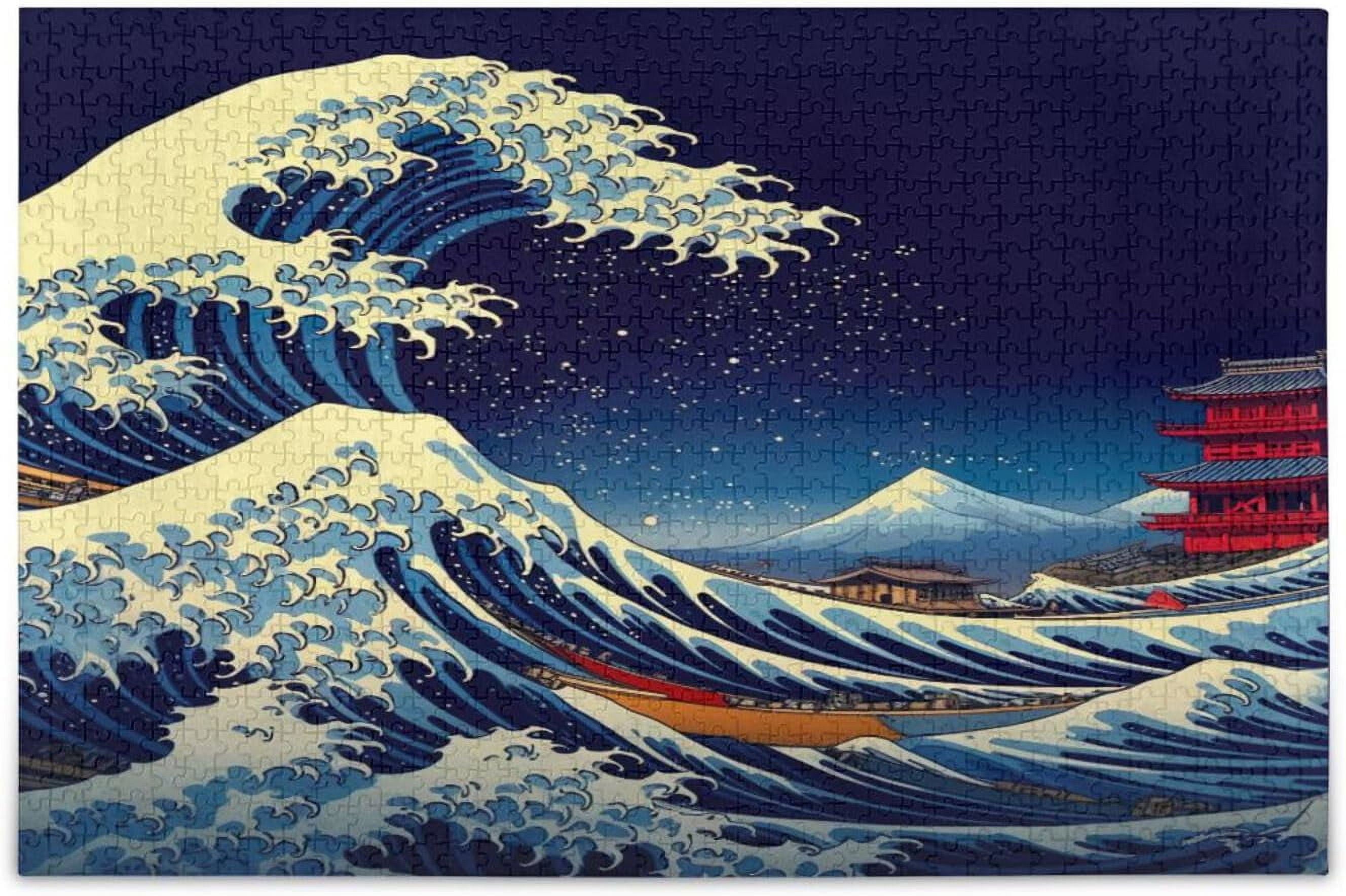 Great Wave 1000 Piece Large Jigsaw Puzzle for Adults - Game Interesting ...